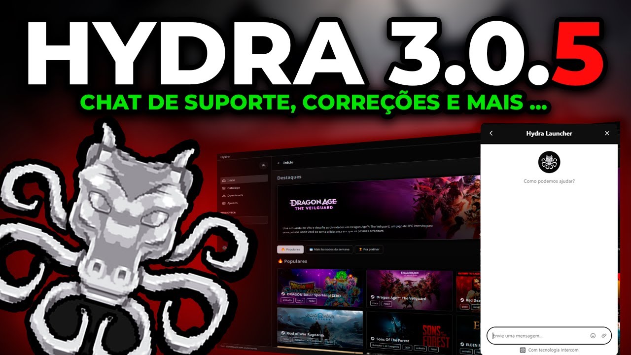 HYDRA LAUNCHER 3.0.5 - CHAT DE SUPORTE, CORREÇÕES E MAIS! - YouTube