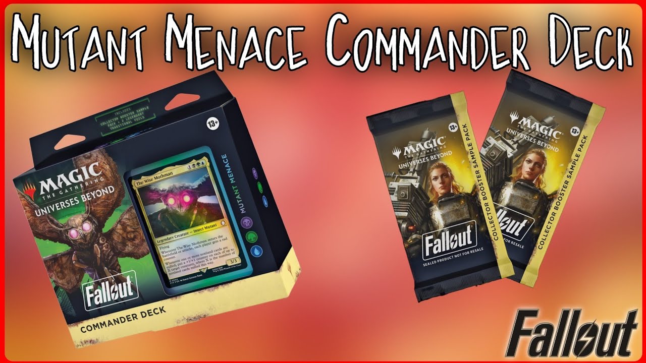 Fallout Magic the Gathering | Mutant Menace Commander Deck Unboxing ...