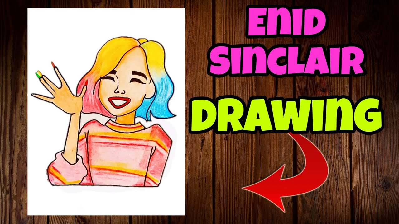 Drawing Enid Sinclair from WEDNESDAY | drawing Enid Sinclair - YouTube