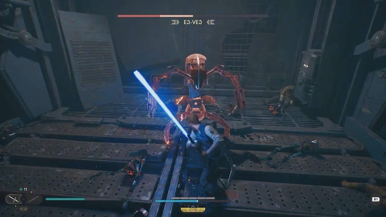 Star Wars Jedi: Survivor - Fighting E3-VE3 (Grandmaster) - YouTube