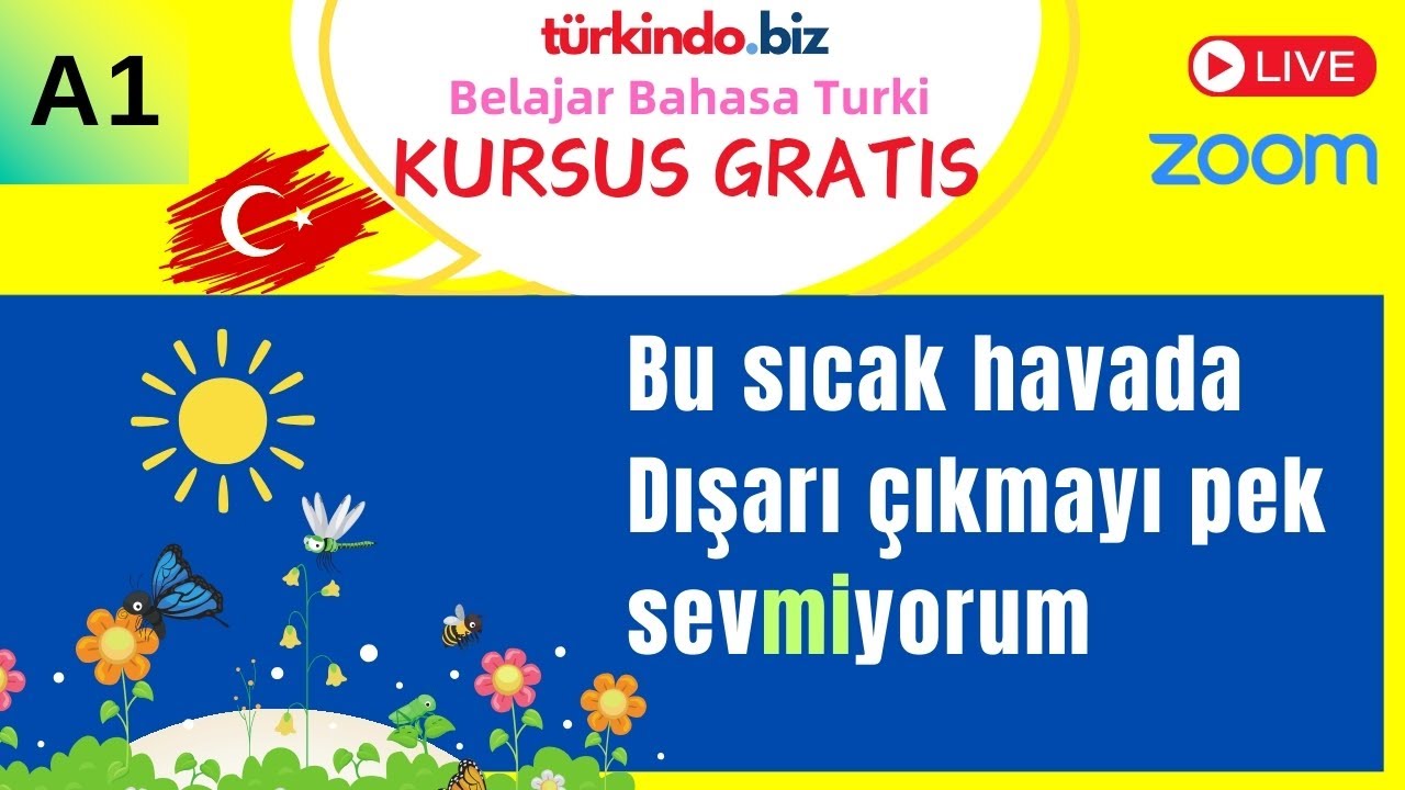 Kursus Bahasa Turki Bacaan Bu Sıcak Havada - YouTube