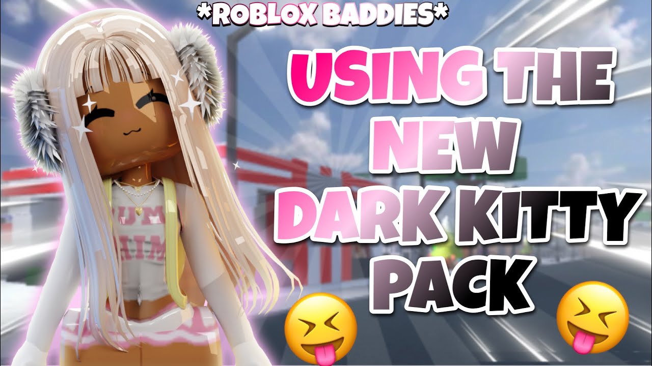 MOPPING ppl w/ the new DARK KITTY Pack in ROBLOX BADDIES - YouTube