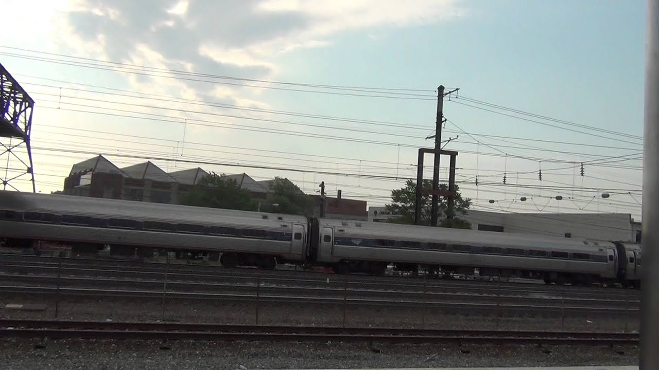 Amtrak 916, Northbound from Union Station, New York Avenue, Washington, DC, May 4, 2012 - YouTube