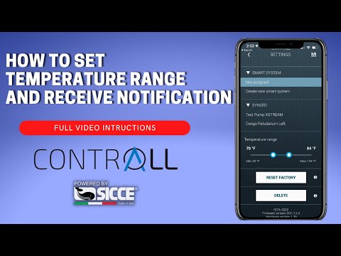 How to Set Temperature Range and Receive Notifications on Sicce SDC  (CONTRALL APP)