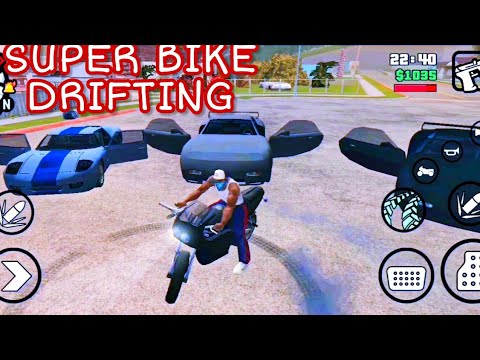 GTA : SAN ANDREAS 3 SUPER CARS BEST BIKE DRIFT (GANSTER YAAR)