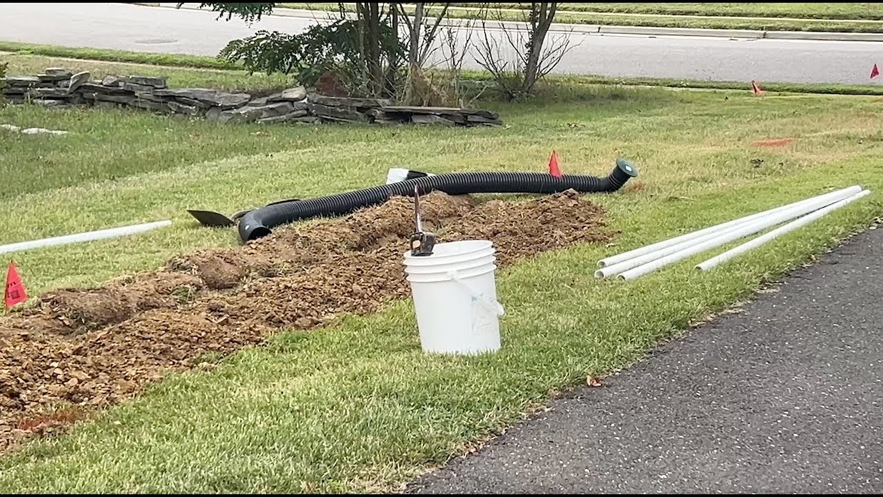 How to install a sump pump | Drainage Line work | 2024 - YouTube