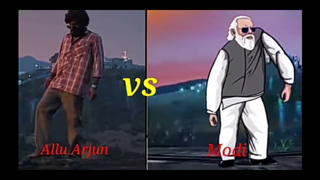 Allu Arjun VS Modi - YouTube