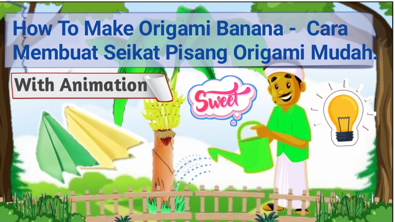 How To Make Origami Banana - Origami : Banana - Paper Banana l Cara ...