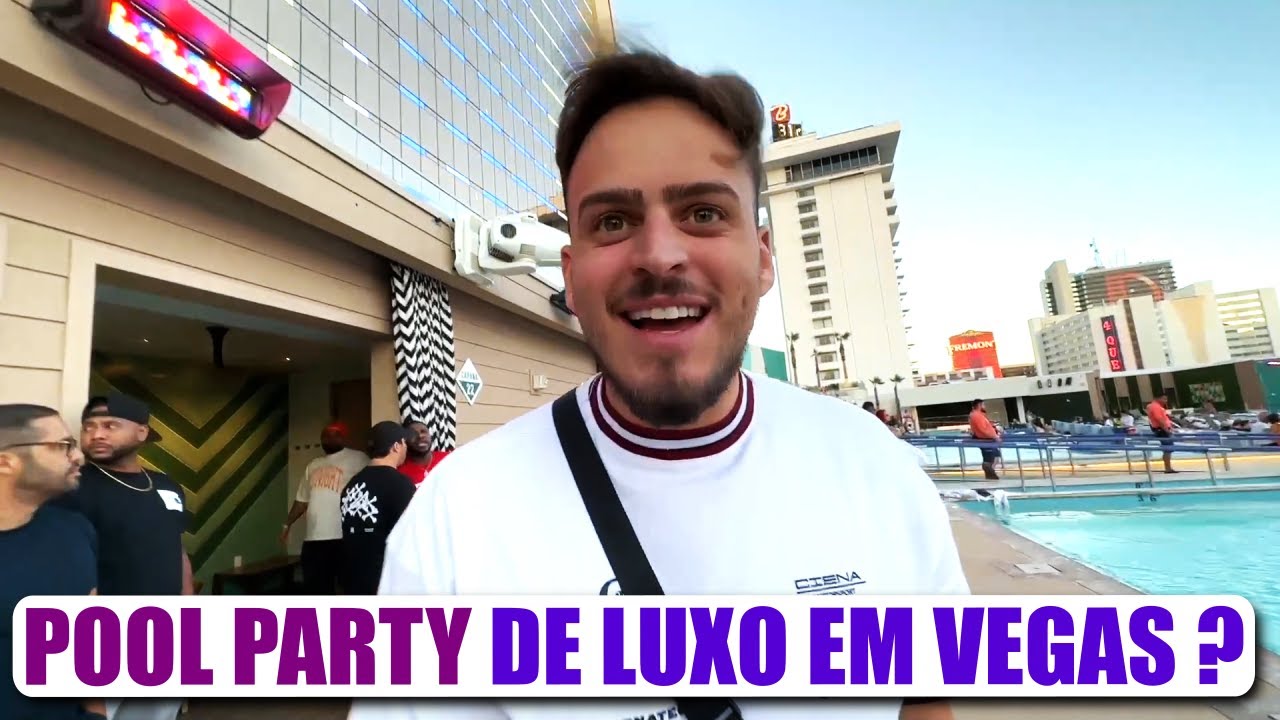JON VLOGS MOSTRANDO POOL PARTY DE LUXO EM VEGAS - YouTube