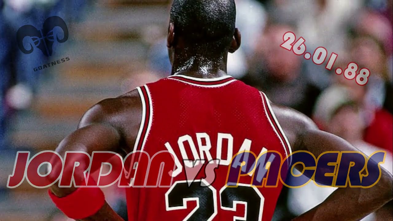 Michael Jordan vs Pacers -1988 - YouTube