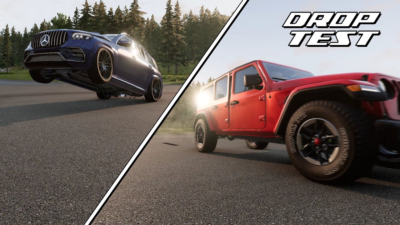 SUV / 4x4 drop test from 10 meters and durability score - YouTube