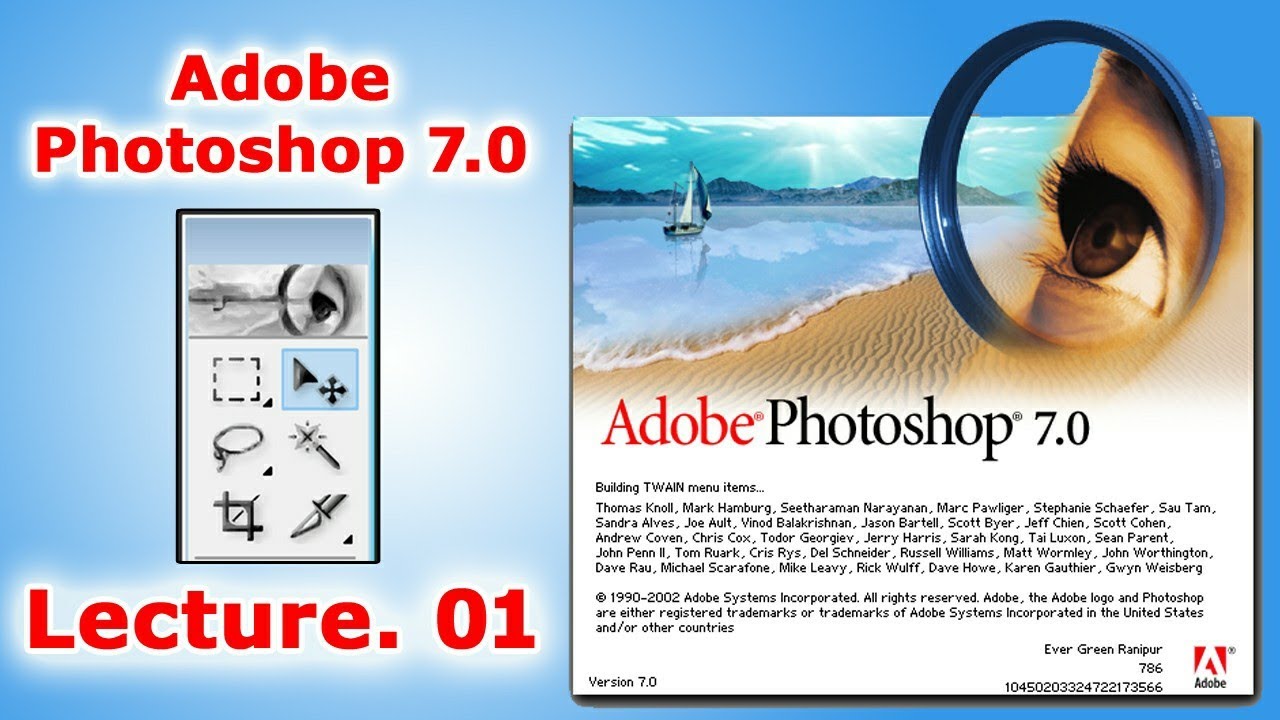 Photoshop 7.0 Lecture. 01 | Adobe Photoshop 7.0 Lectures in Details ...