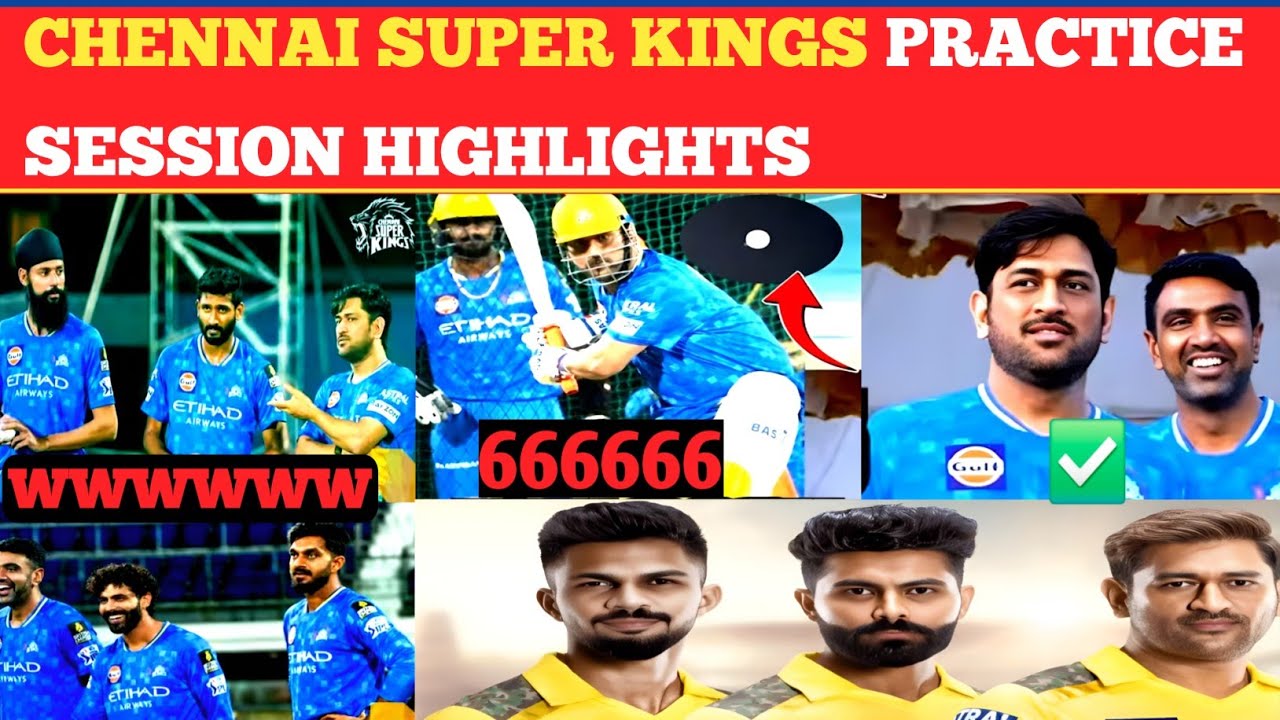 IPL 2025 : CSK Practice Camp Highlights ?#SPTNEWS-24 - YouTube