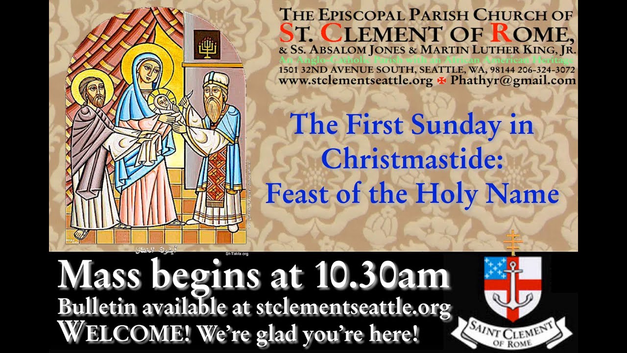 Solemn Mass of Christmas 1 and The Holy Name - YouTube