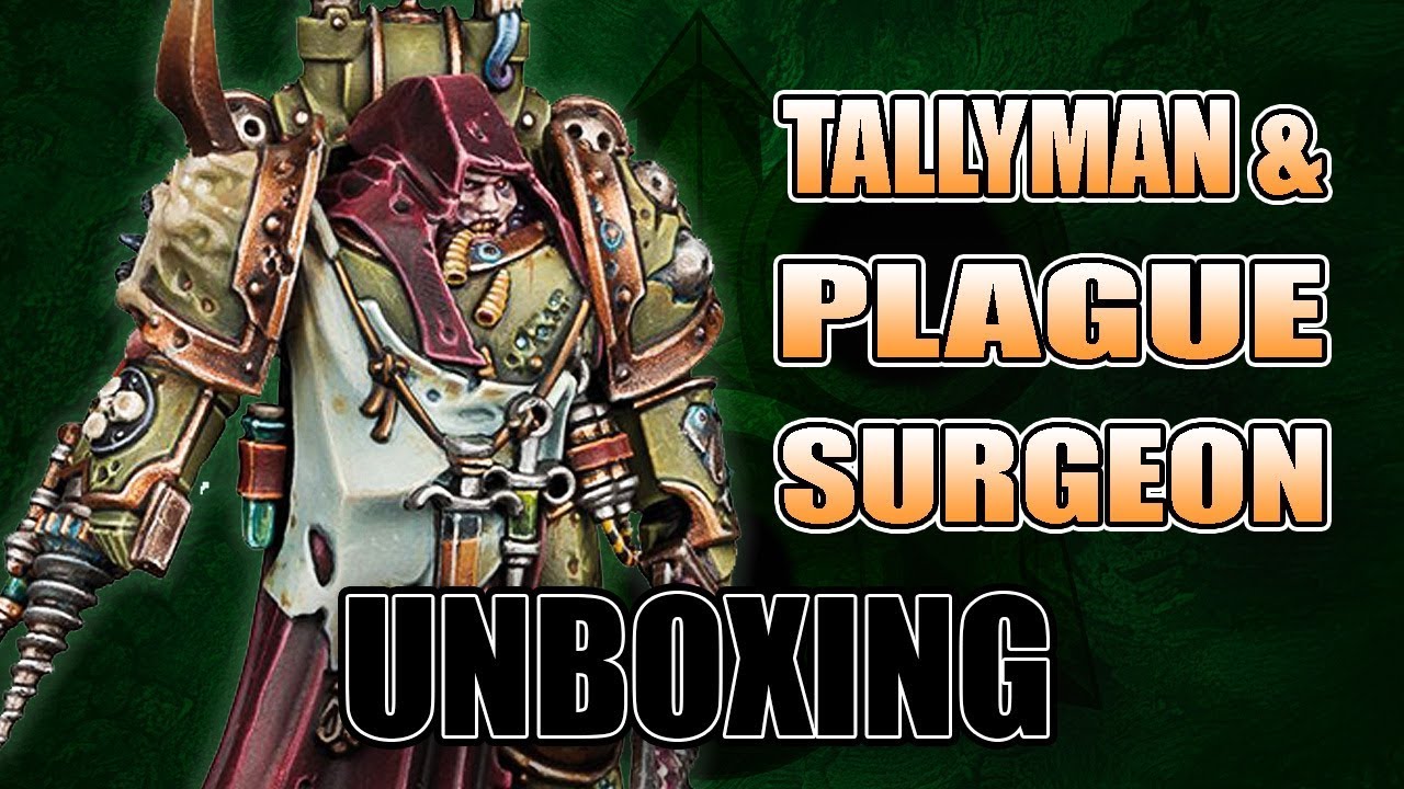 Death Guard Tallyman & Plague Surgeon Character Kits - YouTube
