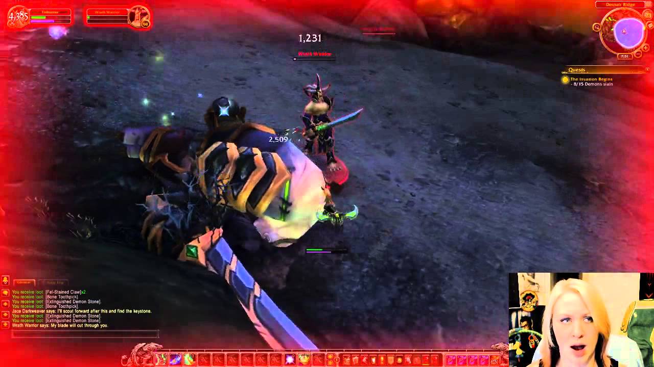 Legion Alpha Demon Hunter Starting Zone:The Invasion Begins - YouTube