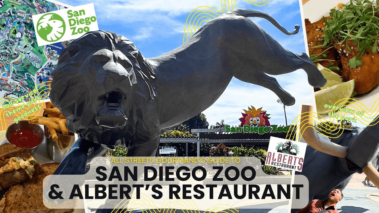 San Diego Zoo and Albert's Restaurant with All Streets Gourmand - YouTube