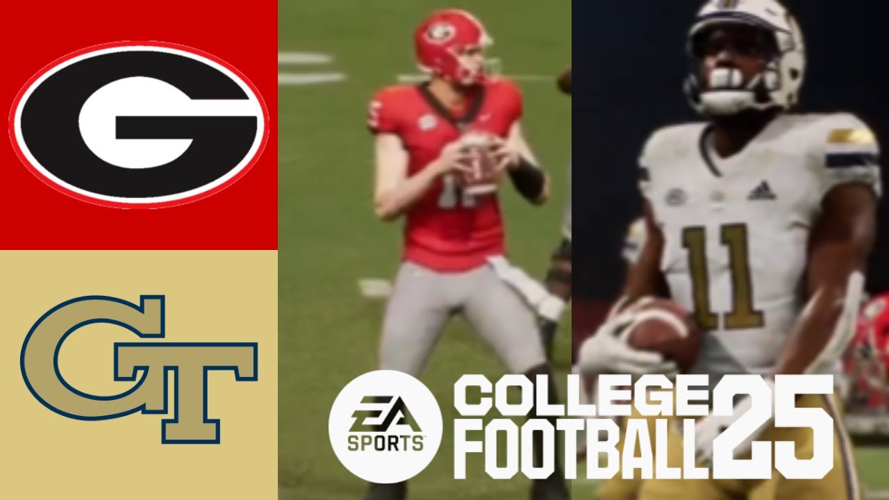 Georgia vs Georgia Tech | College Football 25 FULL GAME SIMULATION ...