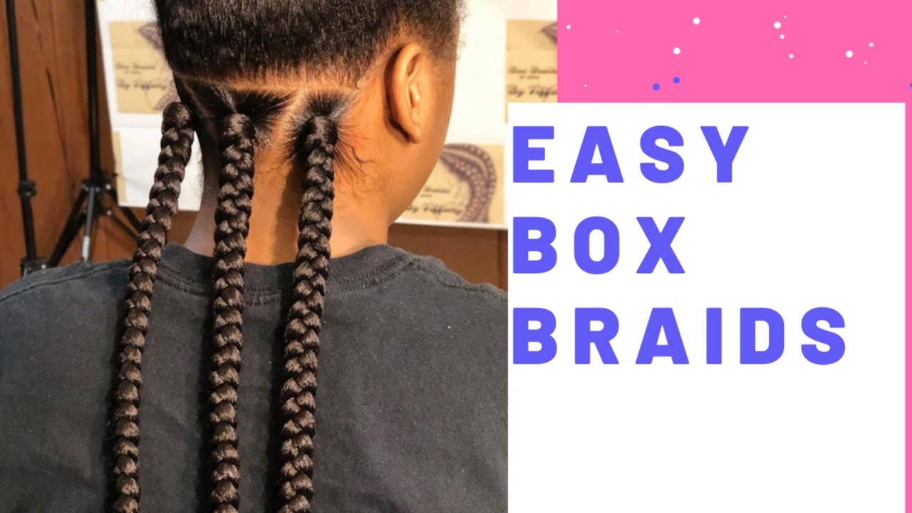 HOW TO// BRAID BOX BRAIDS TUTORIAL//STEP BY STEP FOR BIGGINERS FRIENDLY ...
