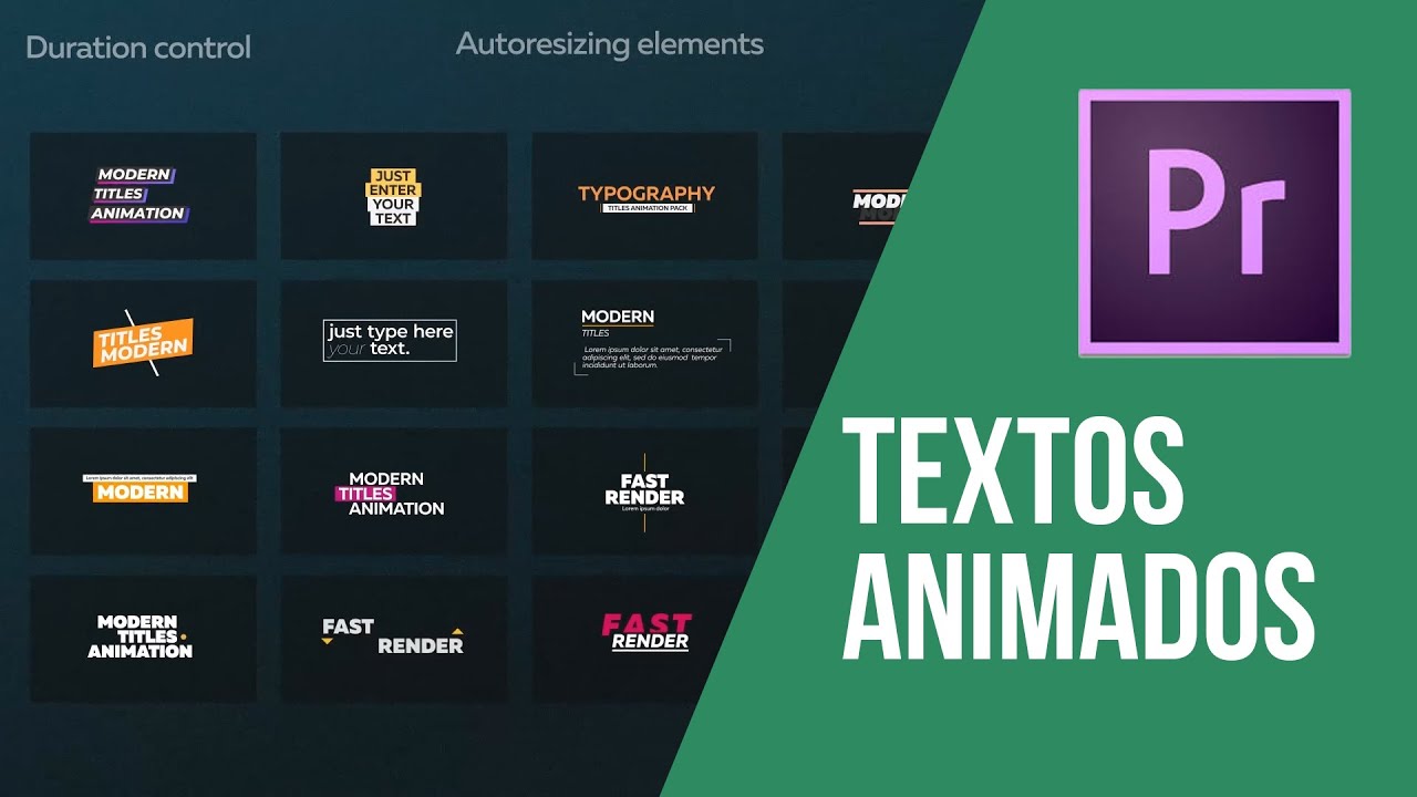 PACK DE TEXTOS ANIMADOS (PREMIERE) - YouTube