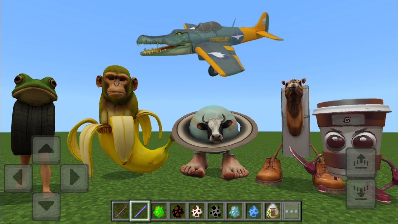 Italian Brainrot Mod Addon in Minecraft PE - YouTube