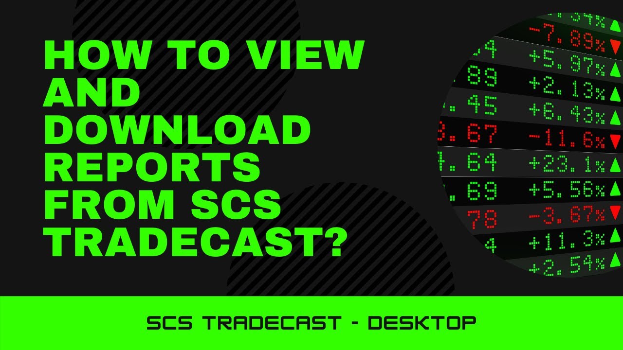 How to view and download reports in SCS Tradecast Software - YouTube