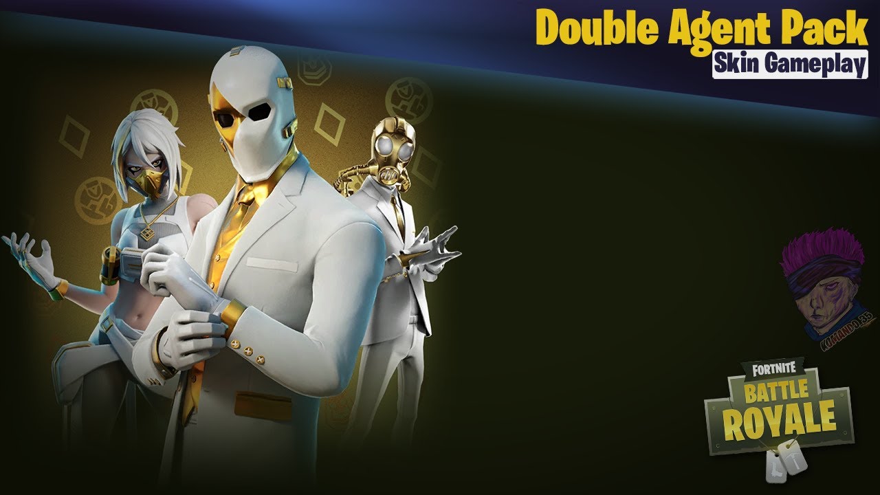 Fortnite Double Agent Pack Skin Gameplay - YouTube