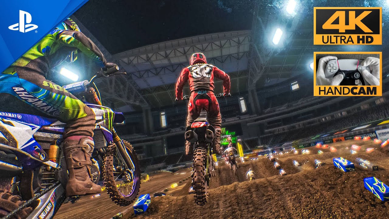 (PS5) Gameplay | BEST LOOKING Supercross Game EVER | NO Commentary ...