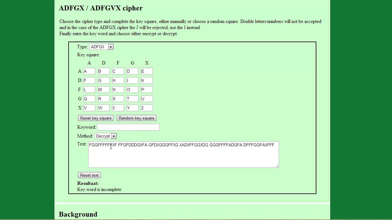 Mob of the Dead ADFGX Cipher Riddle - YouTube