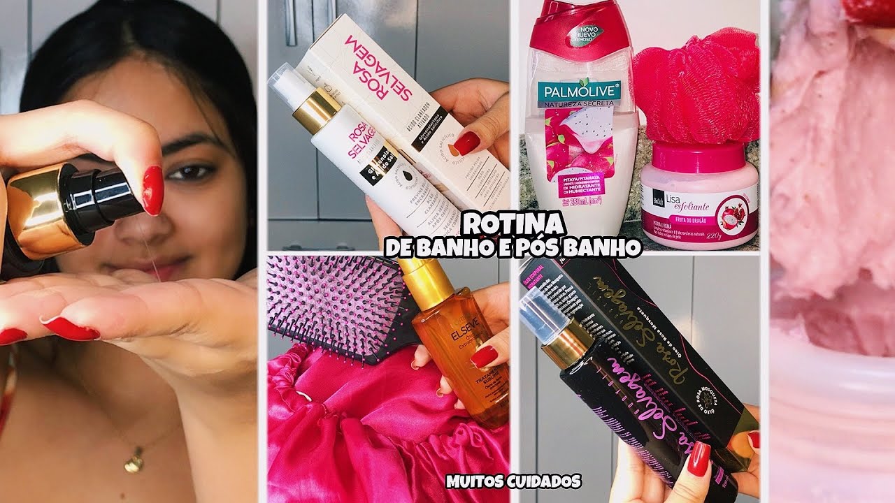 MINHA ROTINA DE BANHO E PÓS BANHO 🧖🏽‍♀️ - YouTube