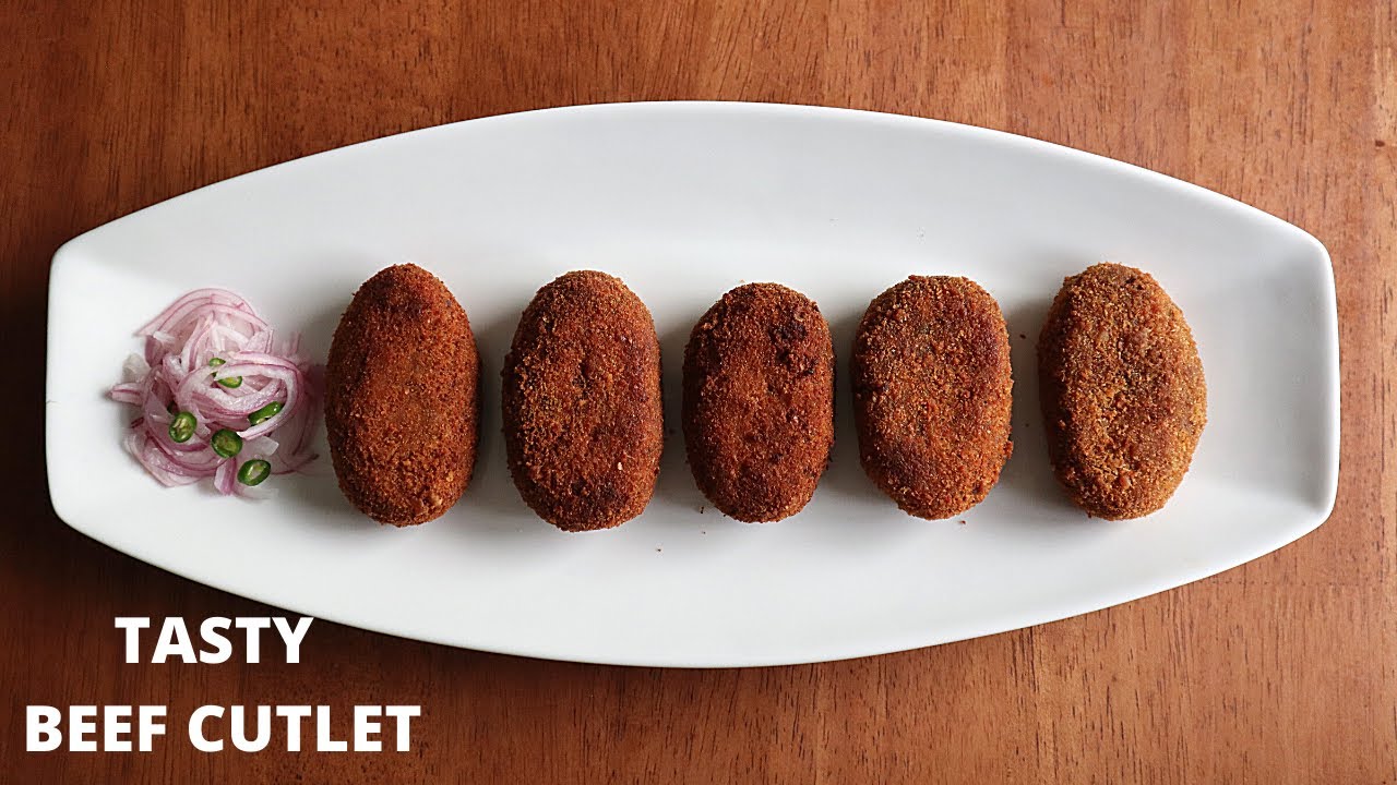 Beef Cutlet Recipe | How To Make Beef Cutlet - YouTube