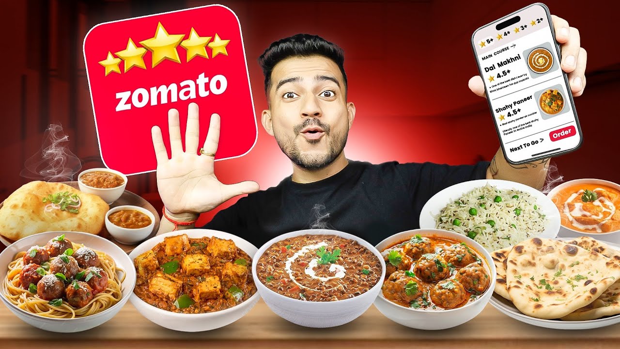 I ATE ZOMATO BEST RATED FOOD ITEMS | PAID REVIEWS OR GENUINE ? - YouTube