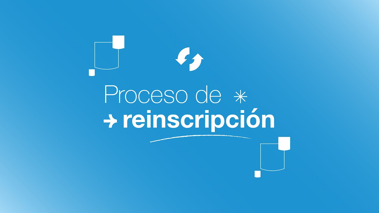 Proceso de Reinscripción - YouTube