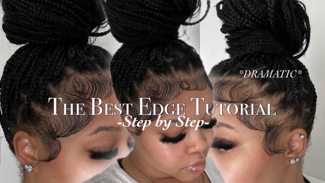 The Best DRAMATIC Baby Hair Tutorial Out!! How To Do Your Edges Like a ...