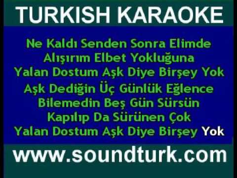 Kurban  Yalan Dostum ///KARAOKE///(MK life)