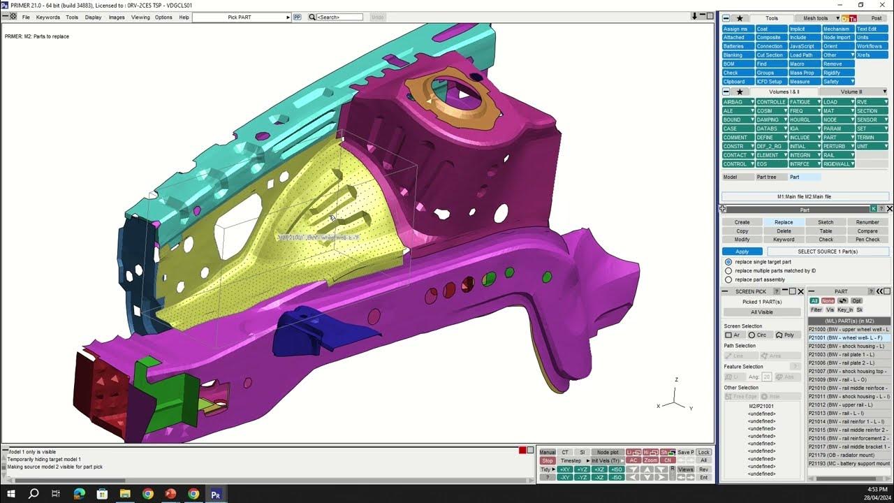 Faster LS-DYNA design changes using Oasys PRIMER’s Part Replace Tool ...