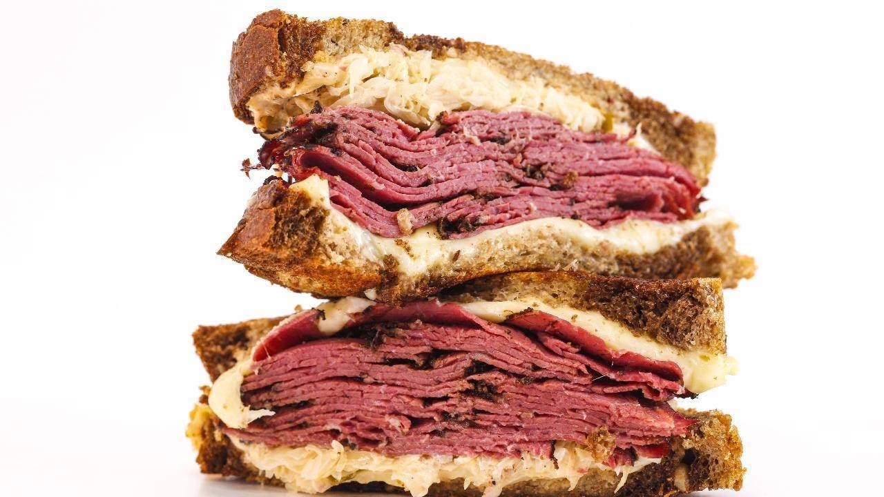 Jeff Mauro's Pastrami Reuben - YouTube