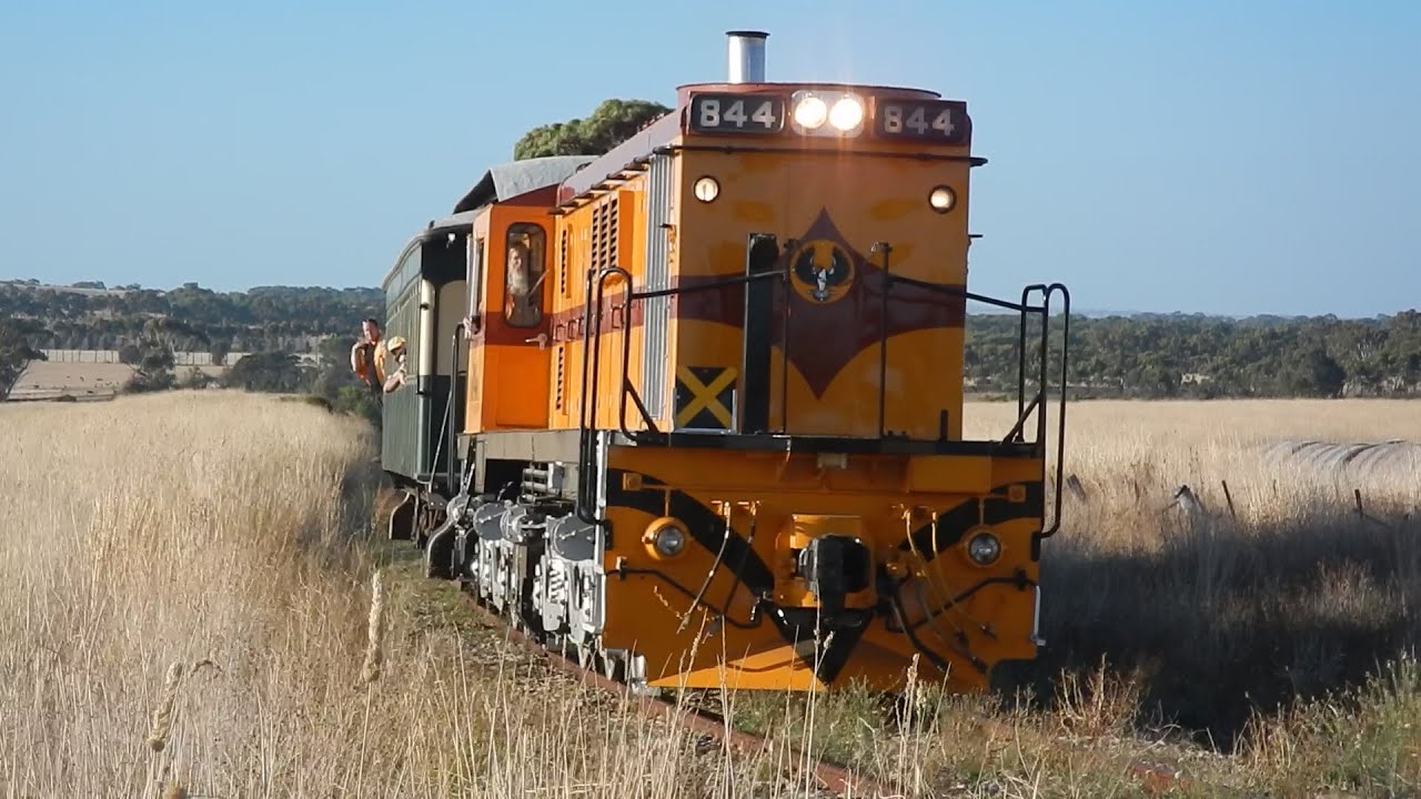 SteamRanger 830 class 844's second test run - 23 March 2023 - YouTube