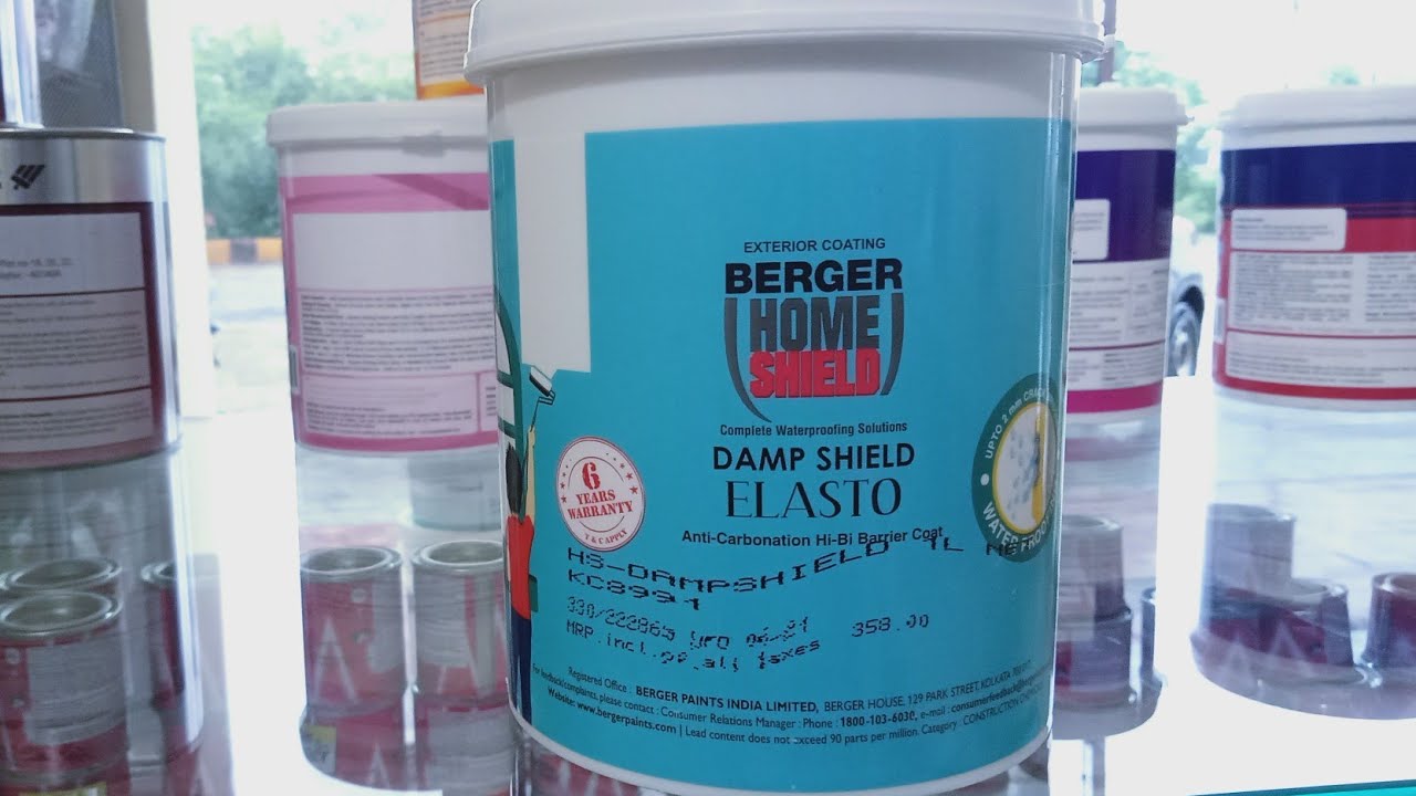 Berger Home Shield Damp Shield Elasto kaise use kre Kaha use kare sab ...
