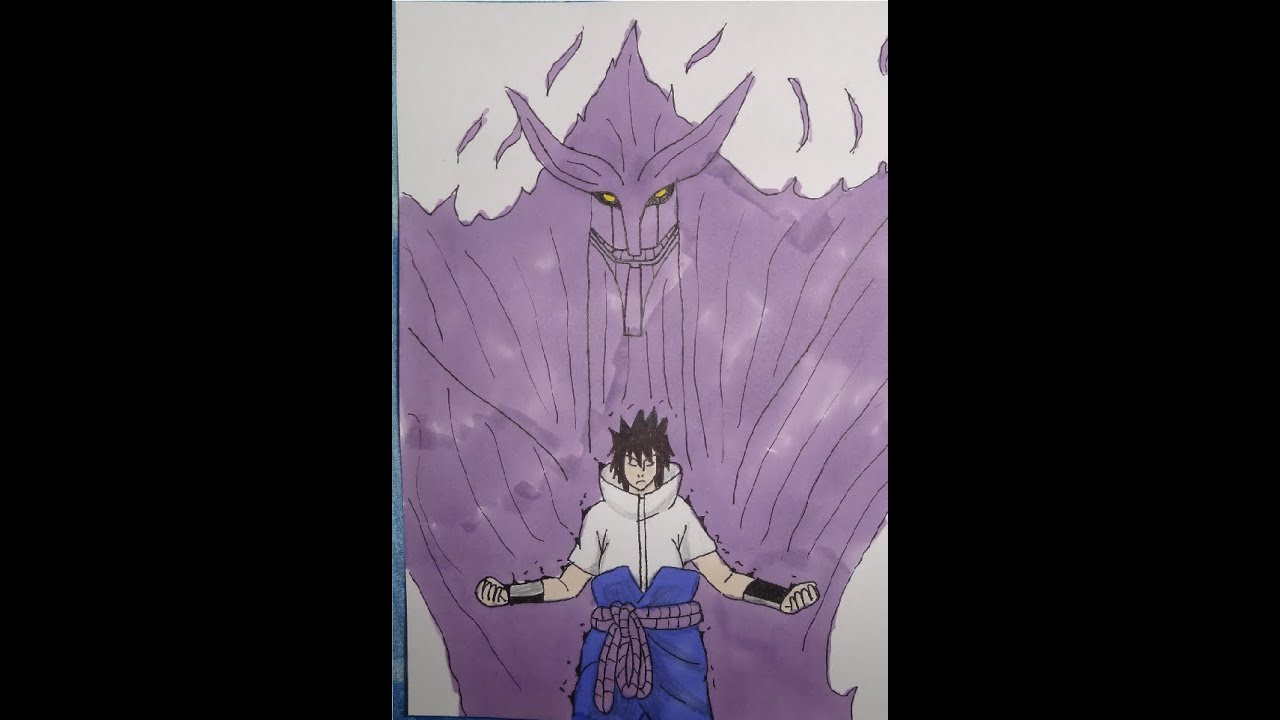How to Draw Sasuke Uchiha - Susanoo - YouTube