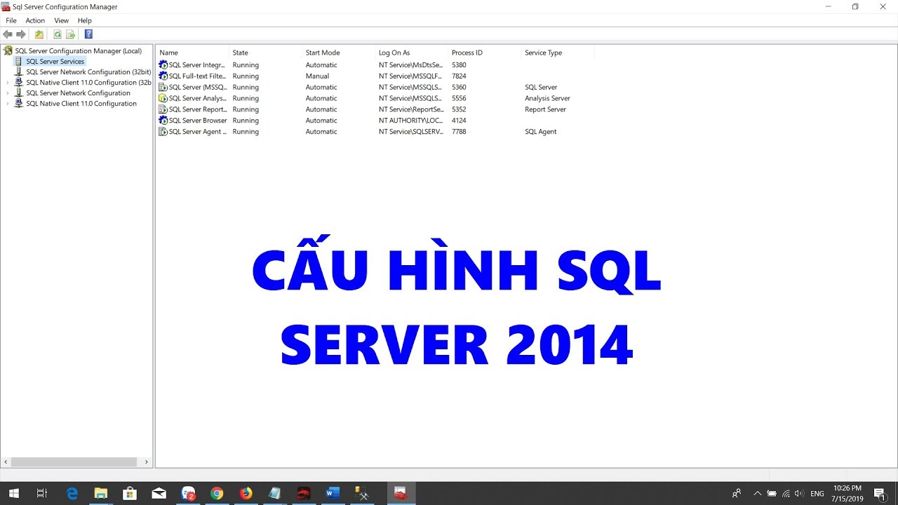 Cấu hình SQL Server để kết nối qua mạng LAN - YouTube