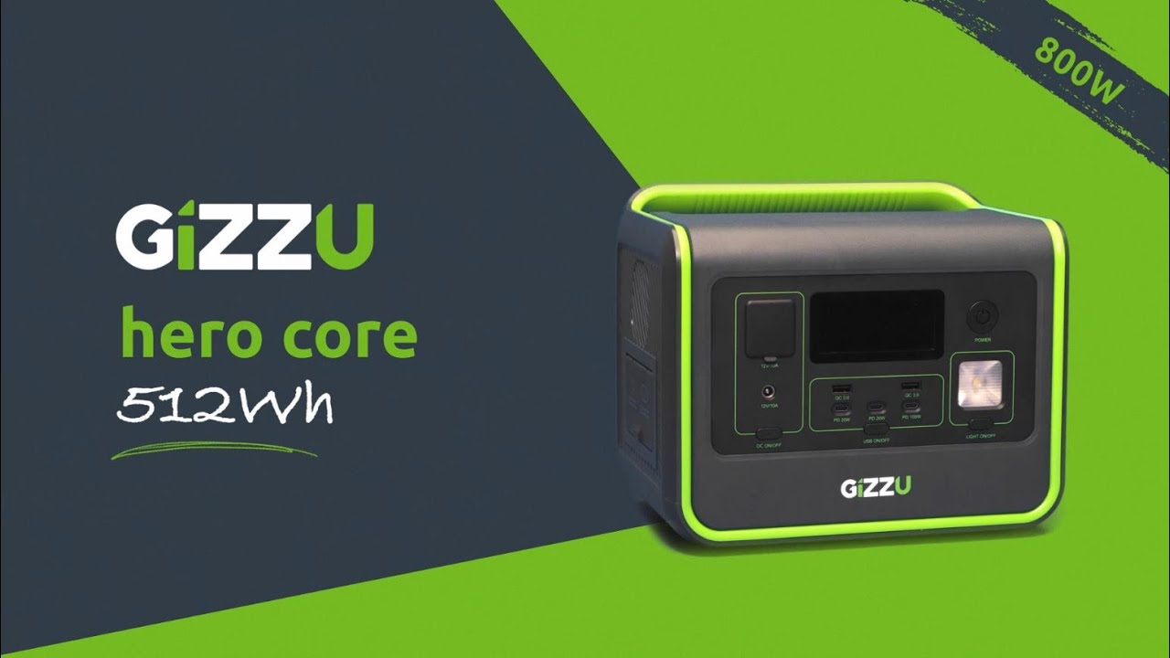 Gizzu Hero Core 512Wh UPS Power Station - YouTube
