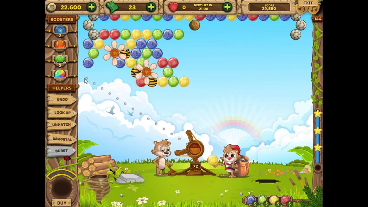 Bubble Land Level 144 - Facebook Game - YouTube