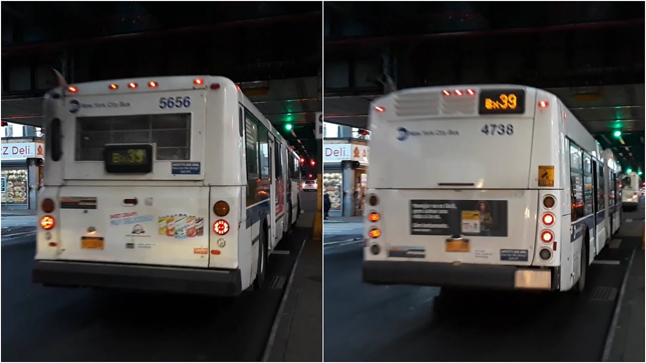 MTA: 2003 New Flyer D60HF [5656]|2012 New Flyer XD60 [4738] Bx39 buses ...