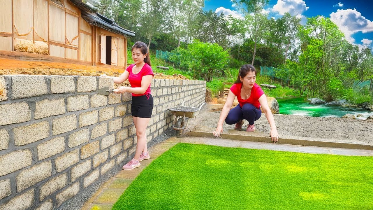 How to Build an Embankment and Pour a Concrete Yard - Step-by-Step ...