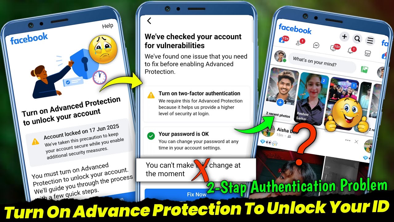 Turn On Advanced Protection To Unlock Your Account 2025? | Facebook ...