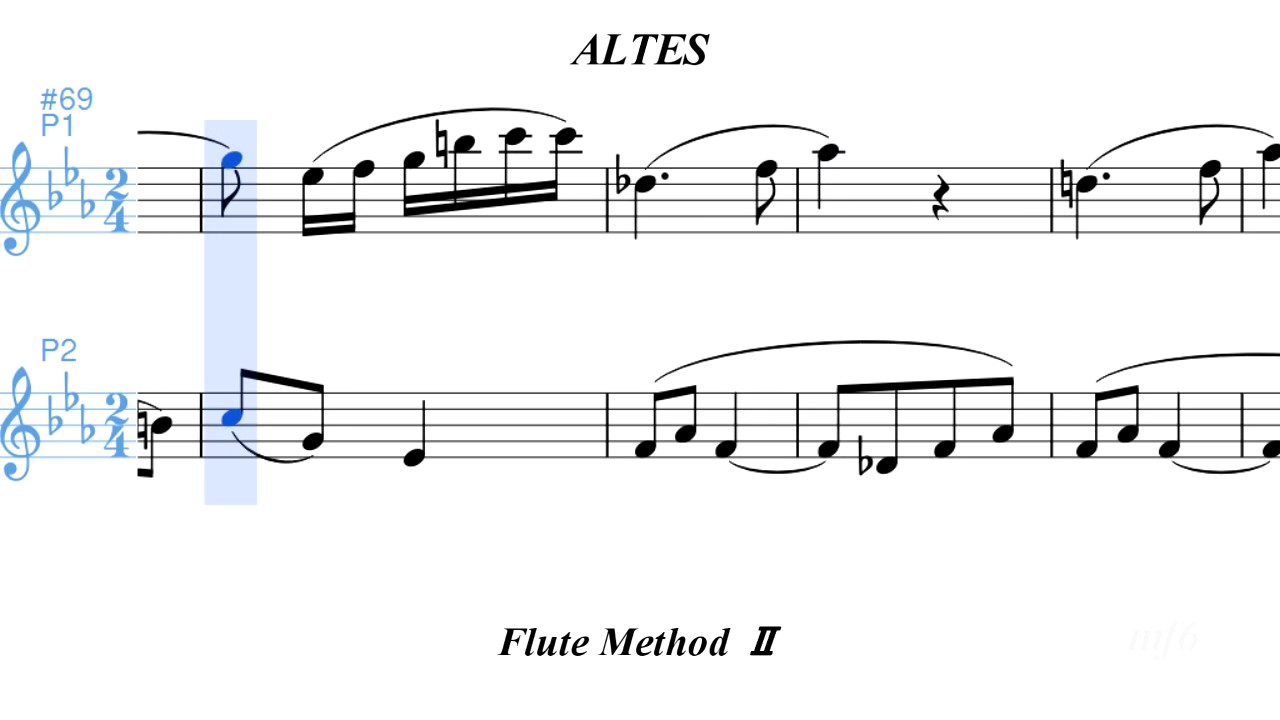 Altes Flute MethodⅡ 20―3 フルート練習曲 - YouTube