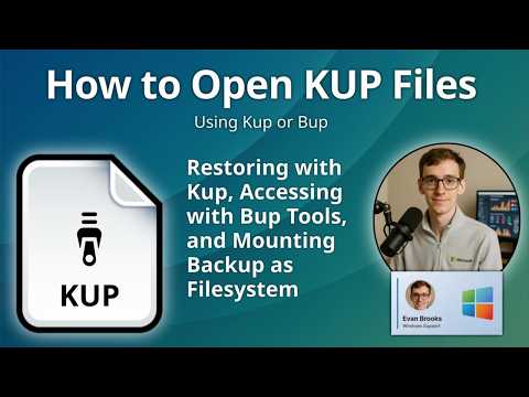 How to Open KUP Files (Kup Backup Compressed Archive)