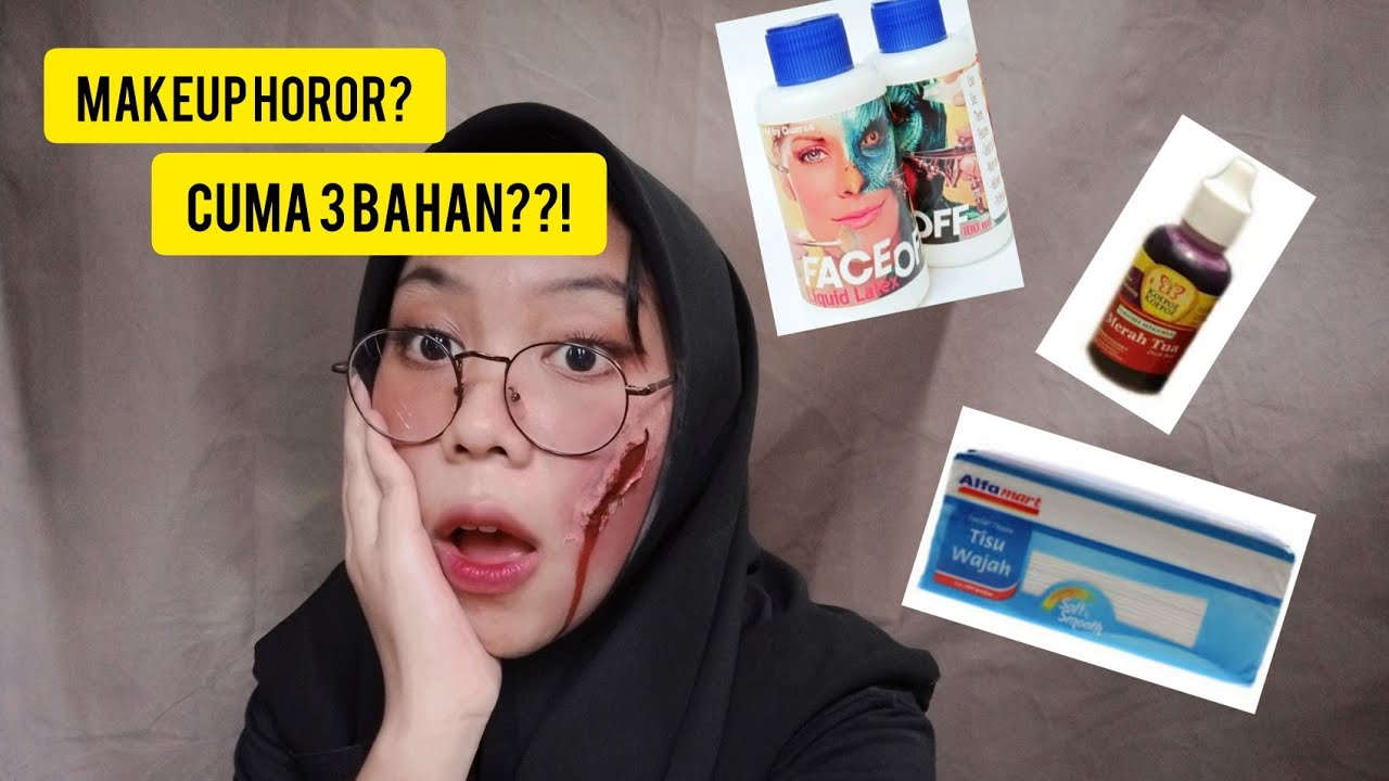 Tutorial makeup horor pemula | Sandy Sans - YouTube