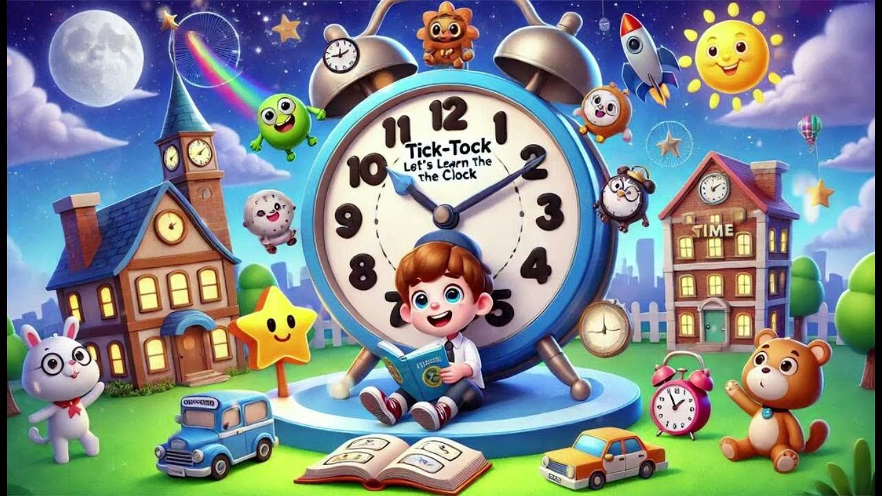 "Tick Tock, Let's Learn the Clock | Fun Kids Song About Telling Time ...